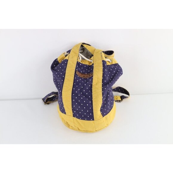 Esprit | Bags | Vintage 9s Esprit Distressed Polka Dot Top Loader ...